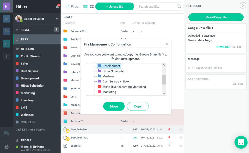 Archivos en Equipo - Software for Nonprofits | Hibox for Nonprofits