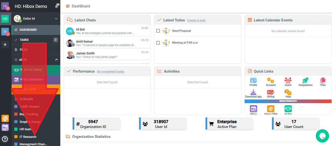 How to Start a Chat - Software for Nonprofits | Hibox for Nonprofits
